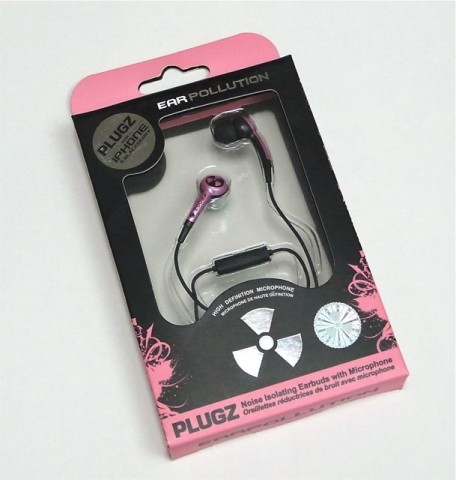 EarPollution Plugz with Mic: クリアーな中高音が特徴のiPhone用イヤフォン。ラメっぽさがアクセント ...