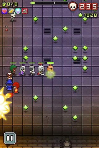 [iPhone, iPad] Nimble Quest: 仲間を引き連れたヒーローをうろちょろさせ、敵を倒すゲーム。無料。 | AppBank