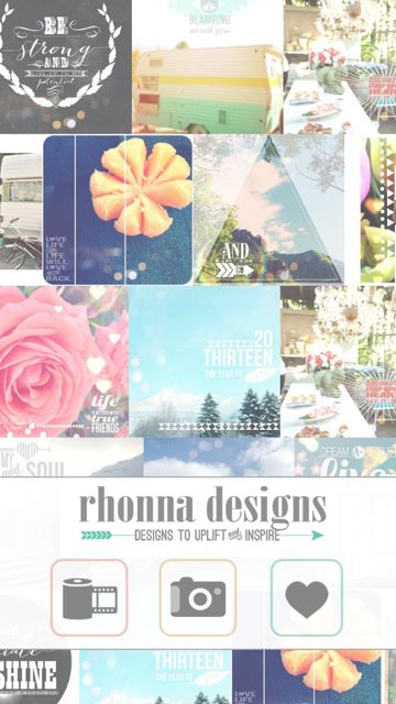 [iPhone, iPad] Rhonna Designs: オトナ可愛いスタンプ素材で超オシャレな写真を作ろう！ | AppBank