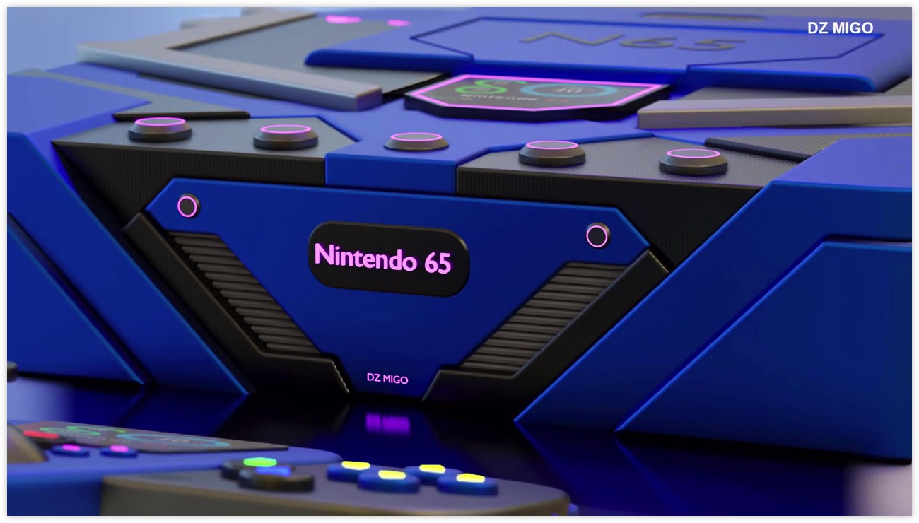 【NINTENDO64の発売から25周年】新モデル『Nintendo 65』が登場したら？ という作品がカッコいい | AppBank