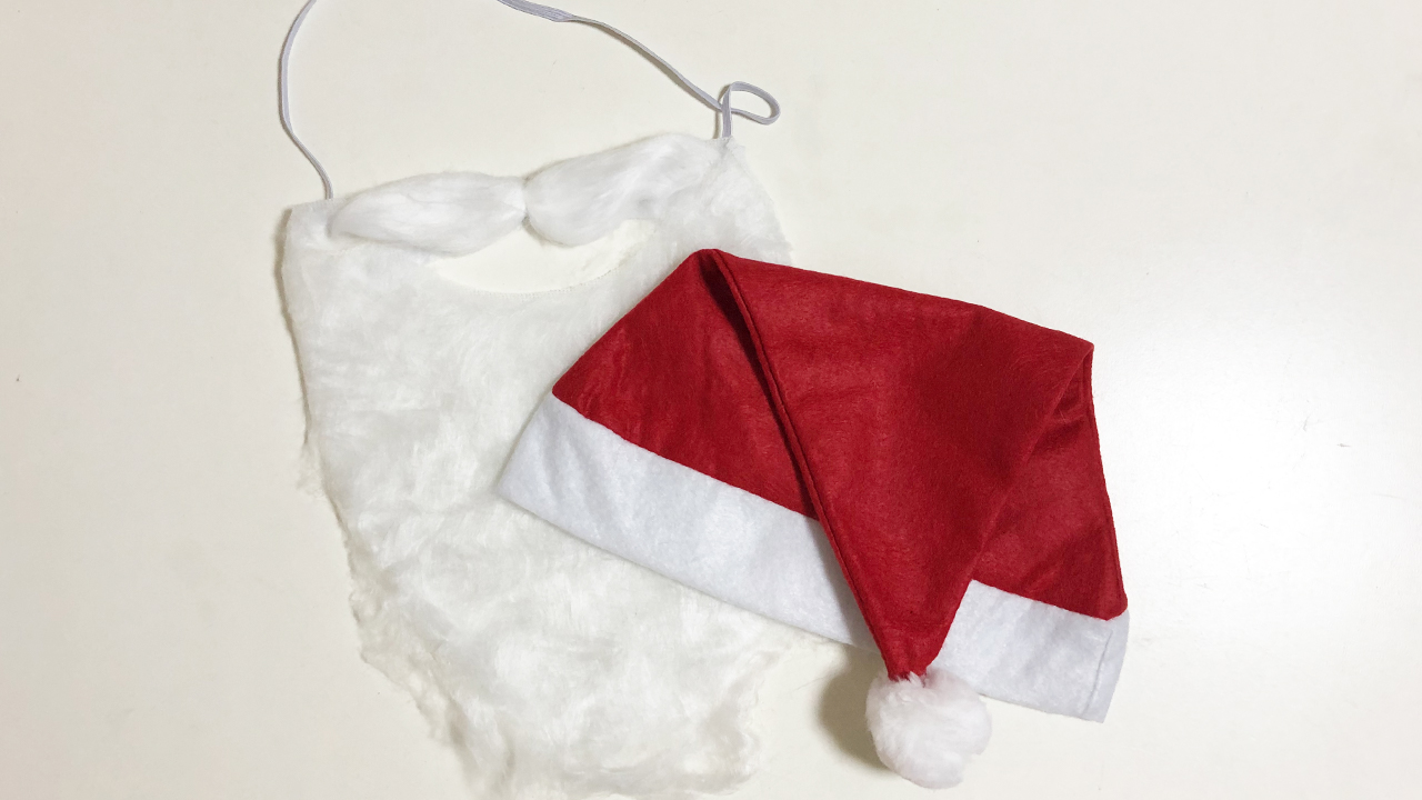 【100均】帽子＋ヒゲのサンタコスプレが220円で一気に揃う♪ Can☆Doの2023年おすすめクリスマスグッズ4選!! | AppBank