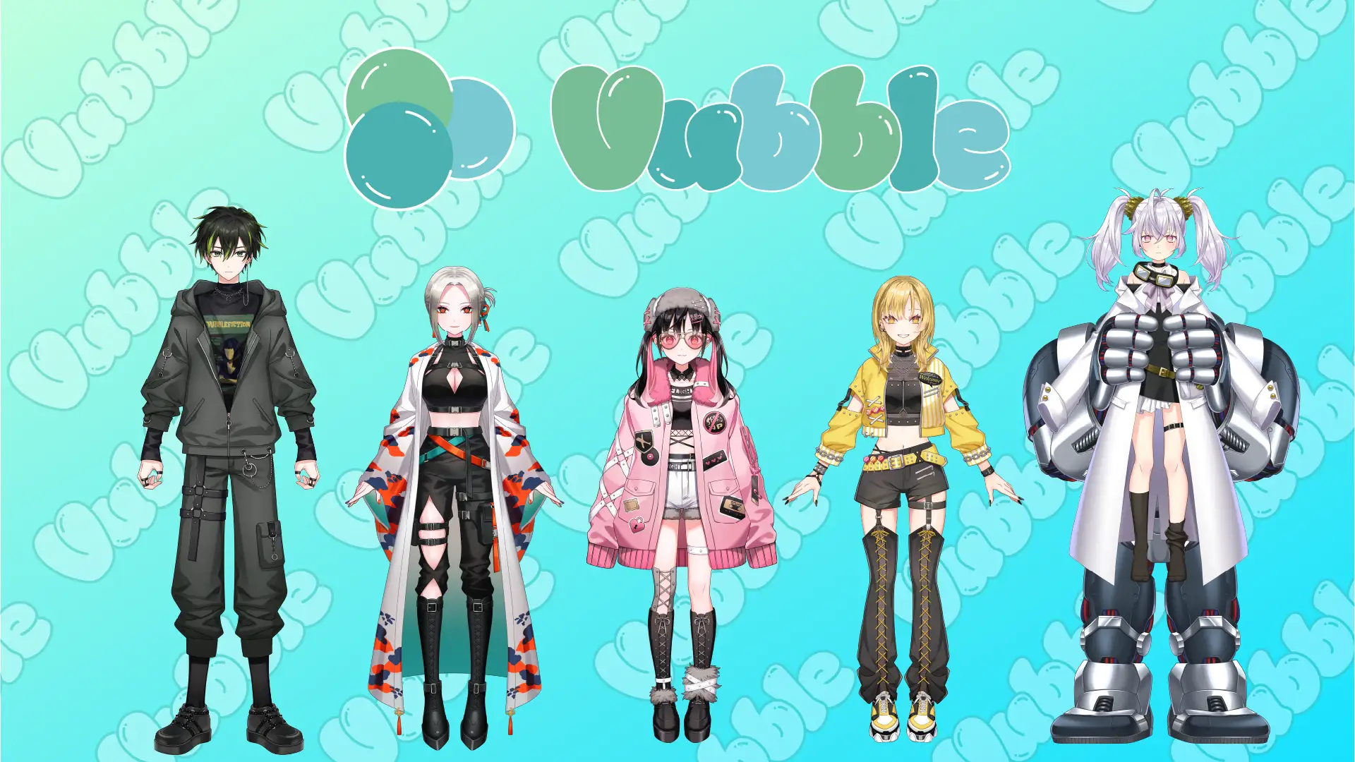 Vtuber事務所「Vubble」から2期生がデビュー！ 初の男性Vや関西弁ギャル、天才博士など個性豊かな5名 | AppBank