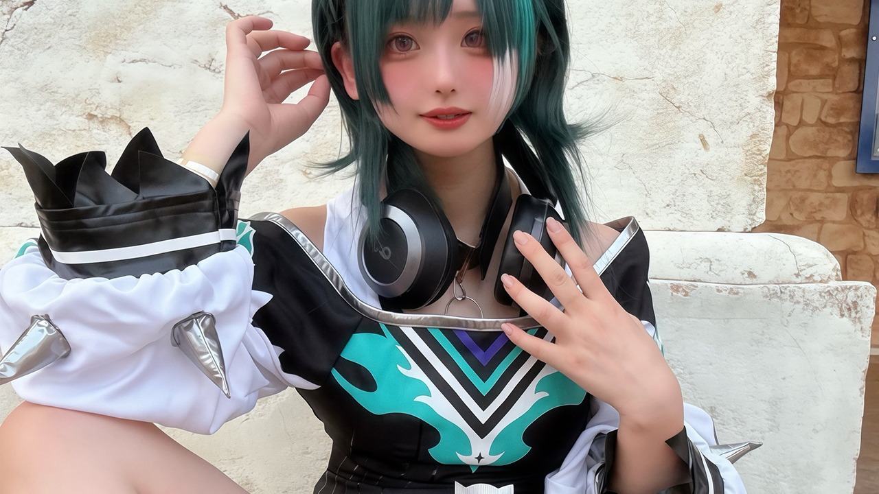 セクシーすぎる太ももが眩しい！ 天然水、ホロライブVTuber輪堂千速のコスプレを公開 | AppBank